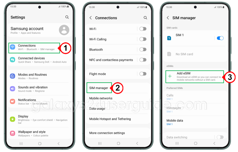 How to activate eSIM on Samsung Galaxy S24