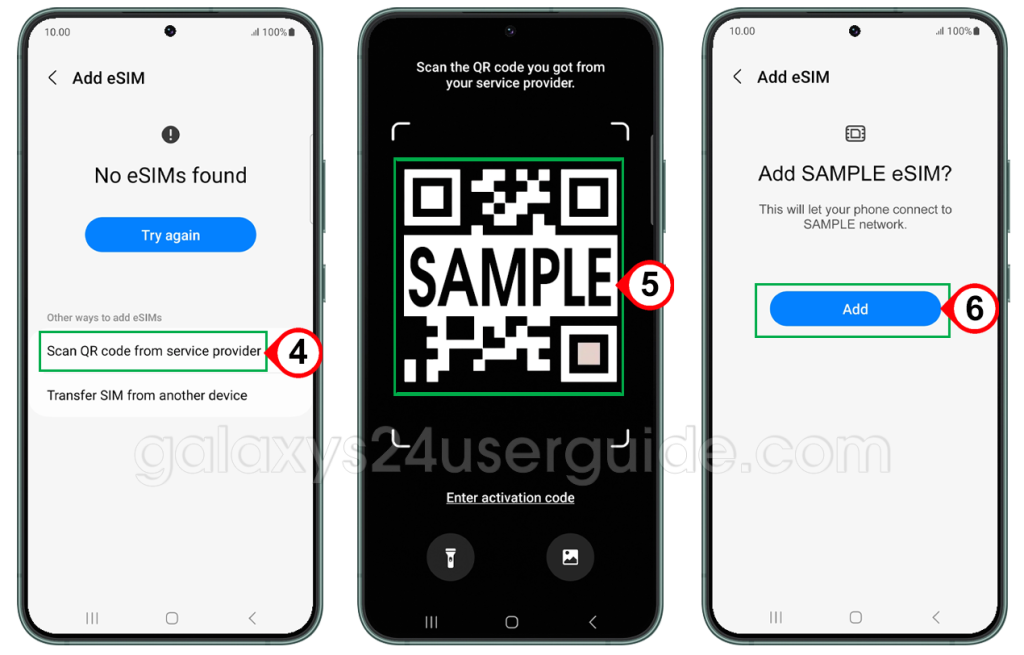 How to activate eSIM on Samsung Galaxy S24