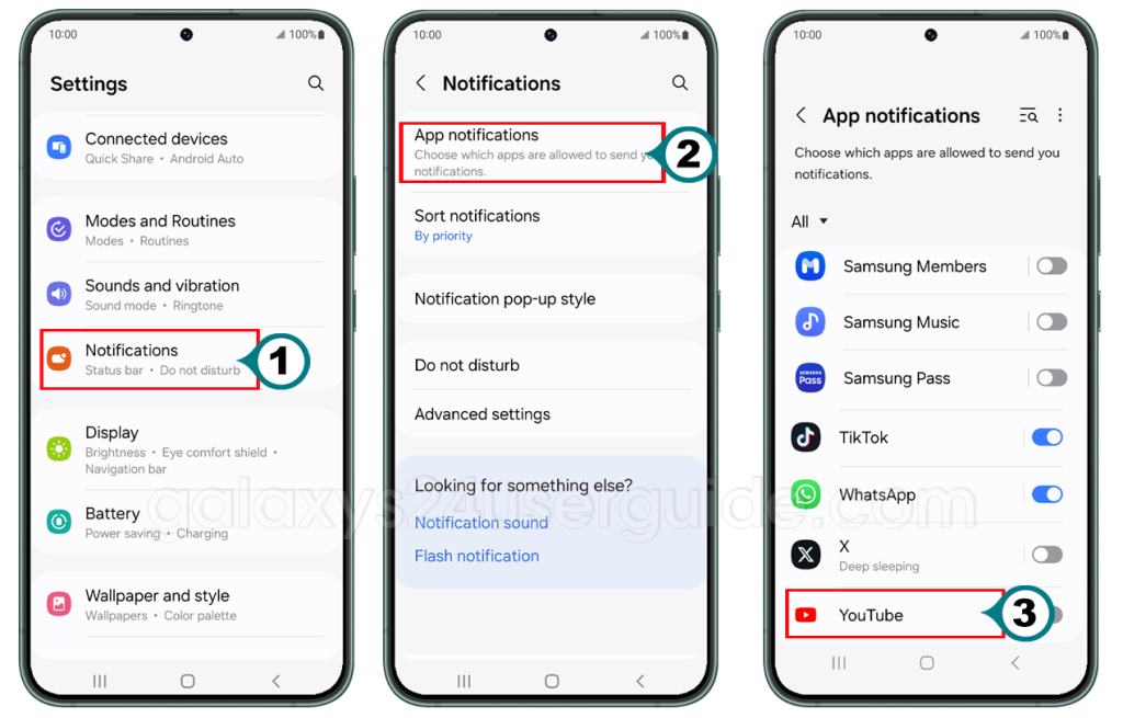 How to Show Notifications on Samsung Galaxy S24